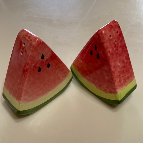 Dining | Watermelon Salt Pepper Set New Summer Fun Picnics Cookouts ...